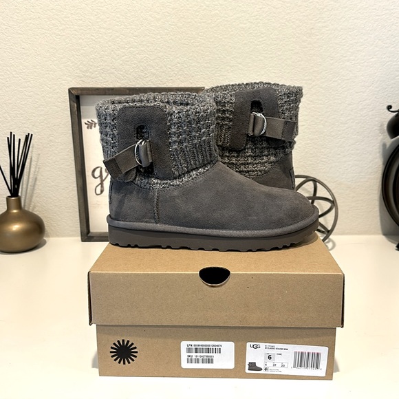 UGG | Shoes | Ugg W Classic Solene Mini Size 6 Boots Grey Color | Poshmark
